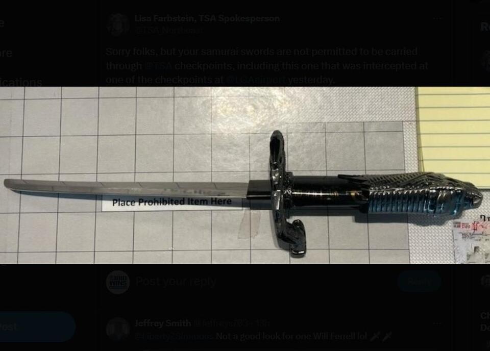 TSA finds 'samurai sword' in woman's carry-on bag at LaGuardia Airport ...