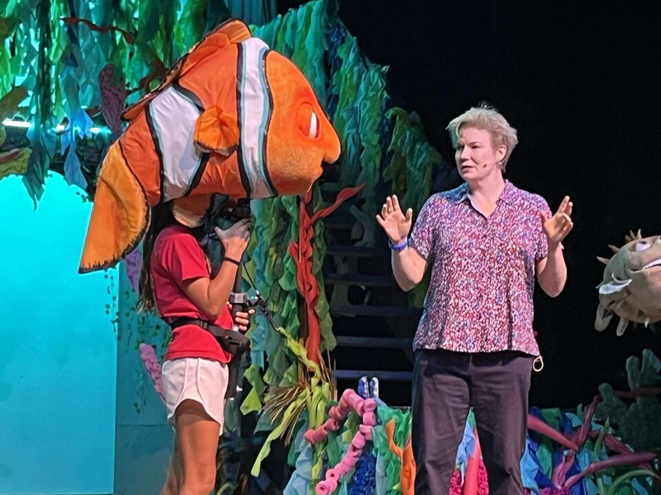 Renowned Actress, Puppeteer Shares Skills with STC ‘Finding Nemo Jr.’ Cast in Branford