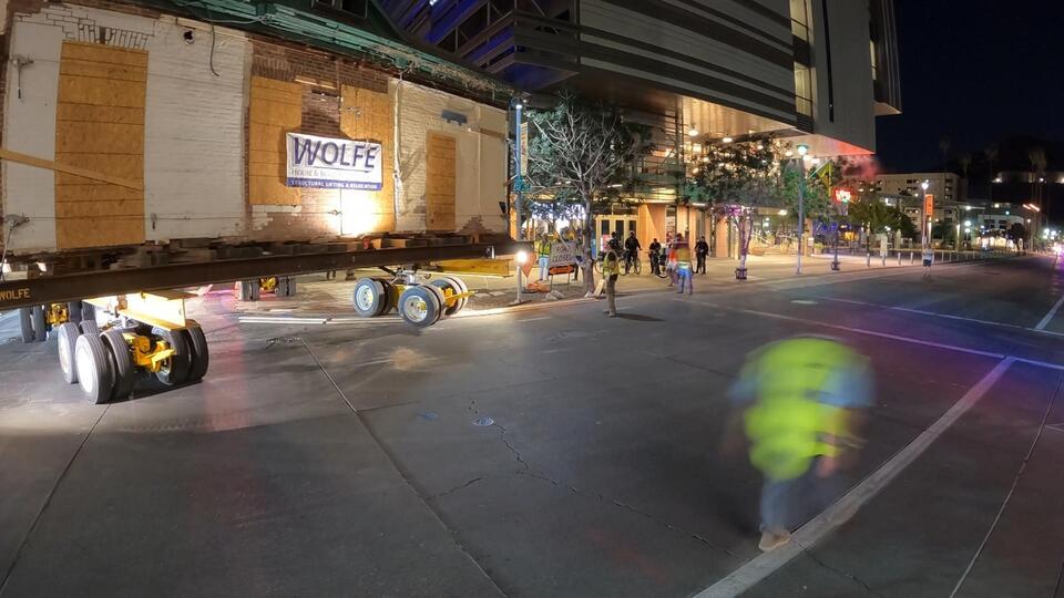 Workers moved 122-year-old home through downtown Tempe to make room for ...