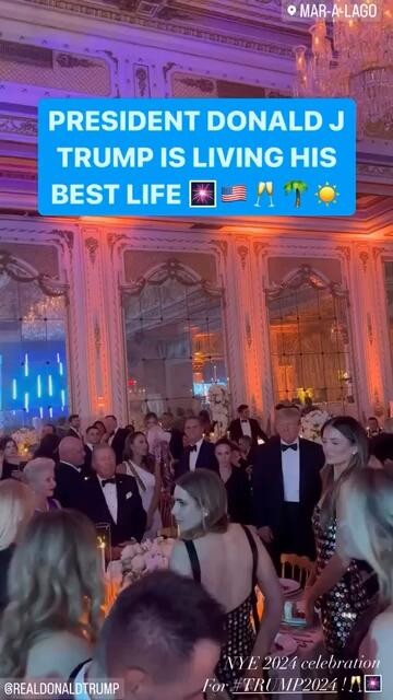 President Donald J Trump At The Ultra Maga New Year’s Eve Party At The ...