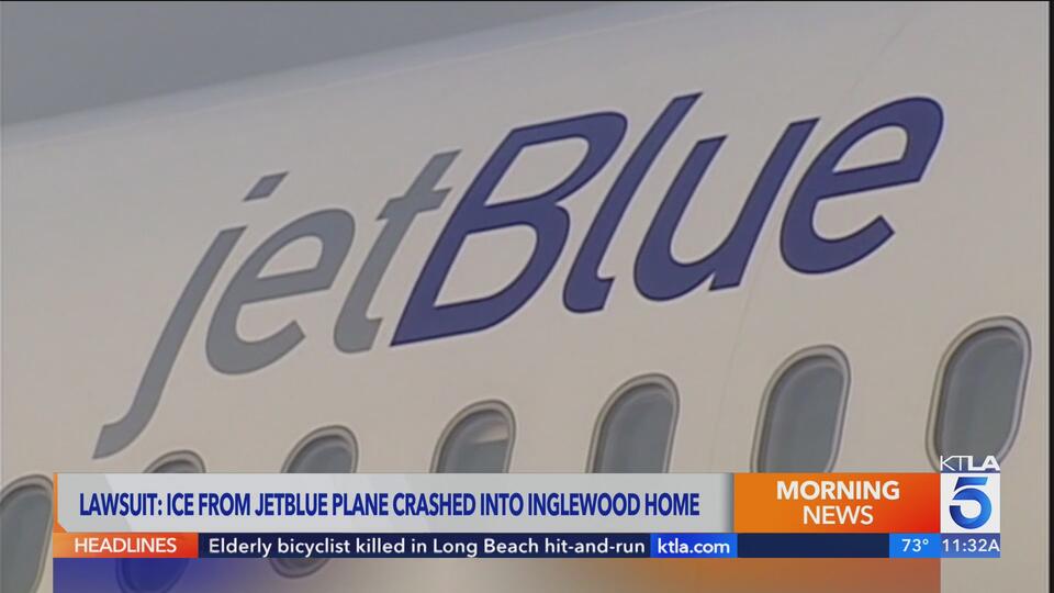 JetBlue sued after ‘watermelon’ sized ice block drops through roof ...