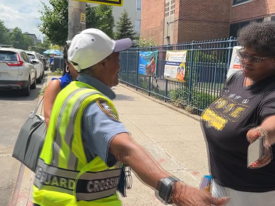A local school crossing guard takes her final steps after 47 years