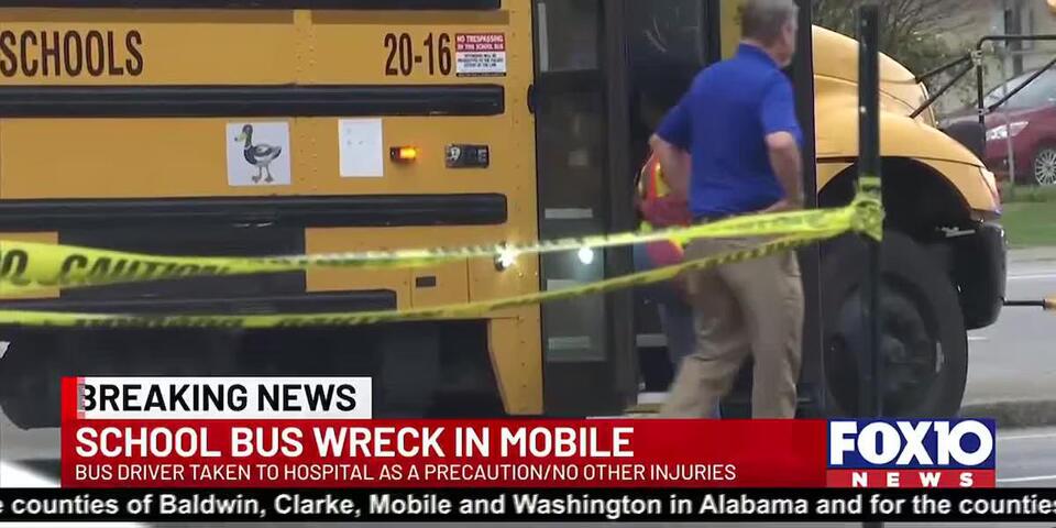 School bus, car crash in Mobile - NewsBreak