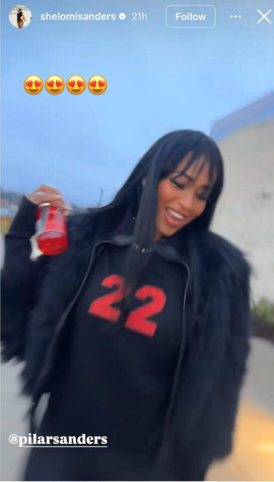 Cold As Ice: Deion Sanders Stays Clear Of Ex-Wife Pilar At Shelomi ...