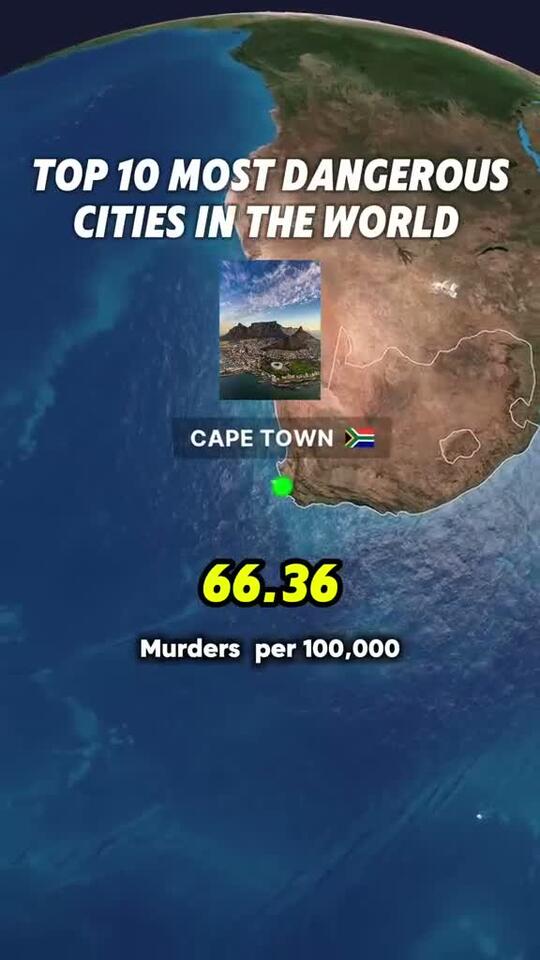 Top 10 most dangerous Cities in the World 2024 country countries 35712 ...
