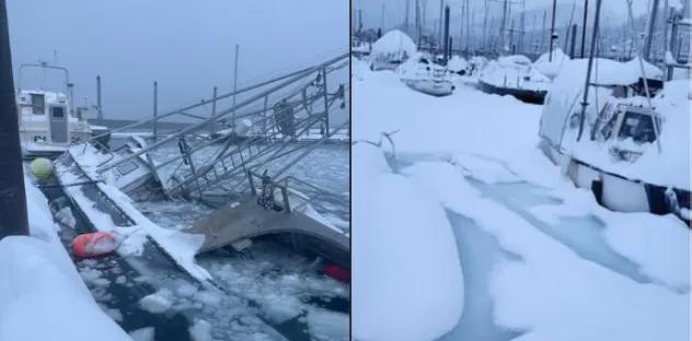 80 inches of snow in Juneau, Alaska, smashes record, sinks boats ...