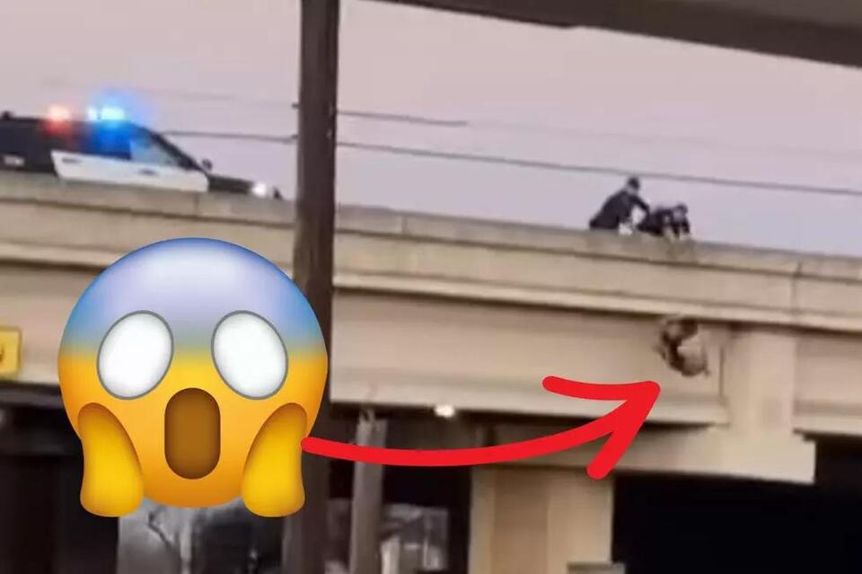 Horrific New Video: Texas Man Falls Off Overpass Evading Police - NewsBreak