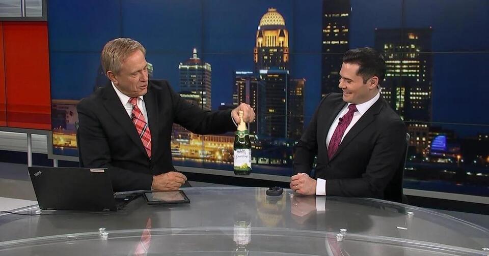 WDRB's Scott Reynolds and Rick DeLuca toast to the new year - NewsBreak