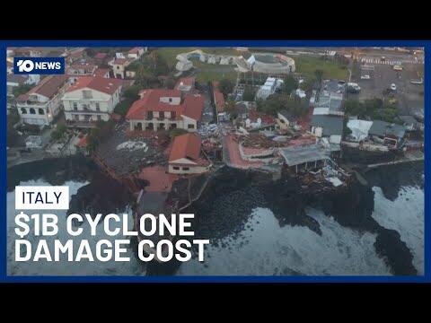 Over 1 000 evacuated after large coastal landslide in Sicily as Storm ...