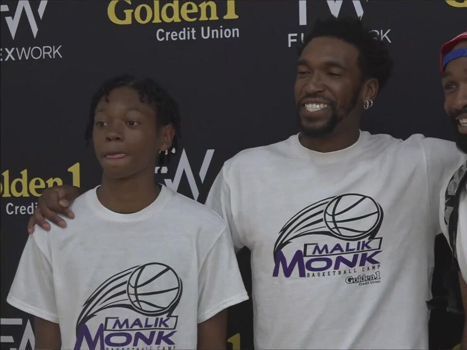 Sacramento Kings Malik Monk hosts basketball camp for 300 kids in Rocklin