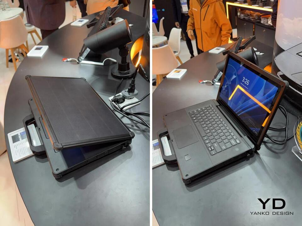 A Laptop With a Solar Panel Lid Just Showed Up at MWC 2026: Hands-on ...