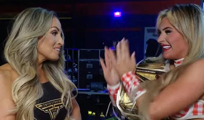 Trish Stratus & Tiffany Stratton To Team Up At Elimination Chamber 2025 ...