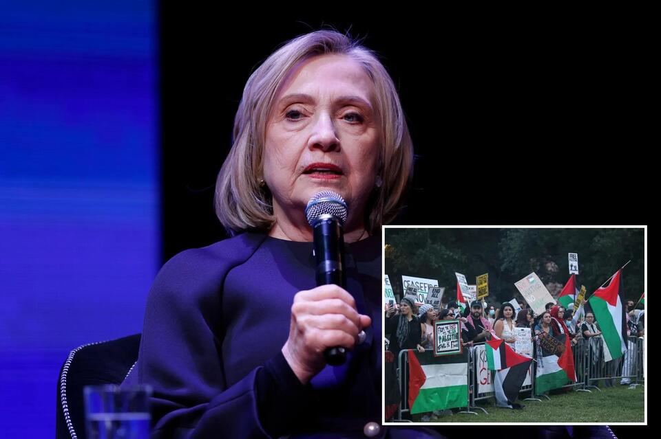 Students protest ‘war criminal’ Hillary Clinton at alma mater ...