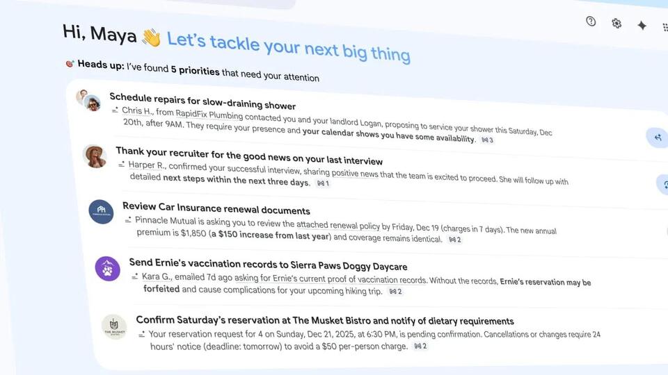 Google announces the future of Gmail with AI Inbox & new AI Overview ...