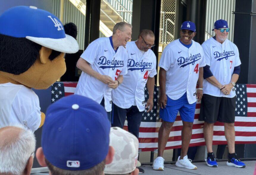 Dodgers Host Annual Veterans Day Batting Practice At Dodger Stadium ...