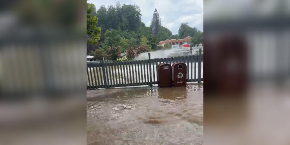WATCH: Heavy rain floods Dollywood, flash flood warning continues ...