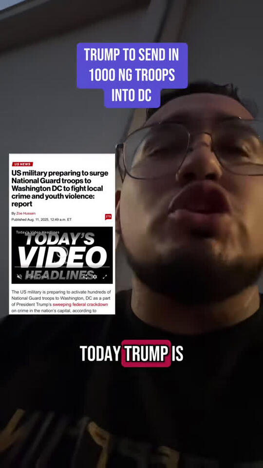 Trump Deploys 1000 National Guard To Dc To Tackle Crime And 6960
