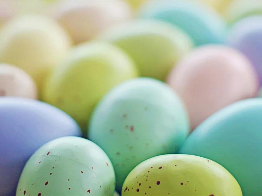 Local Hope Squad scattering Easter eggs with hopeful messages