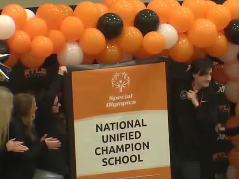 Ryle High School unveils Unified Champion School banner