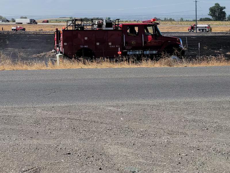 Semi-truck causes fire in Jerome after clipping powerlines