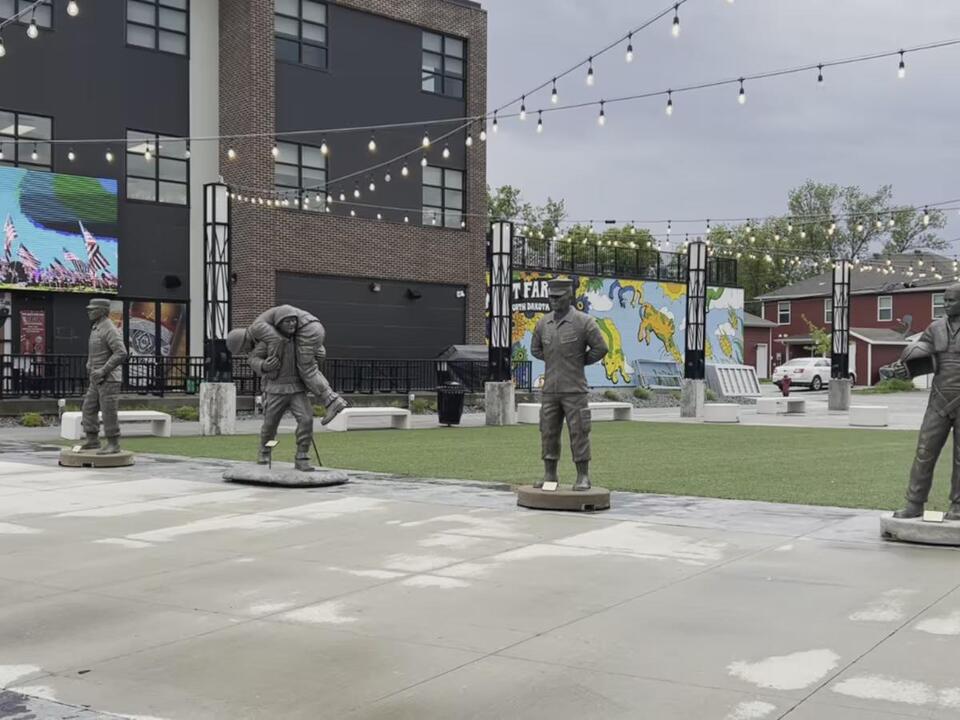 The Walk of Honor: West Fargo unveils military statues