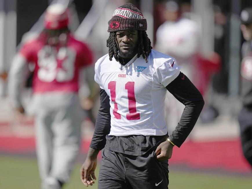 Brandon Aiyuk returns to 49ers practice with a new contract after ...