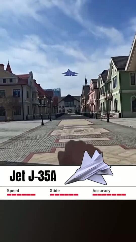 Supper fighter Jet J-35A how to make paper airplane Jet J-35A origami ...