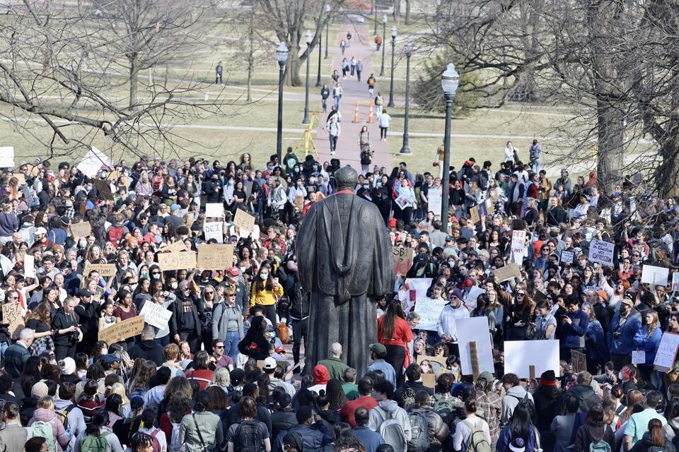 Photo Gallery: Striking scenes from Tuesday’s protest against Senate ...