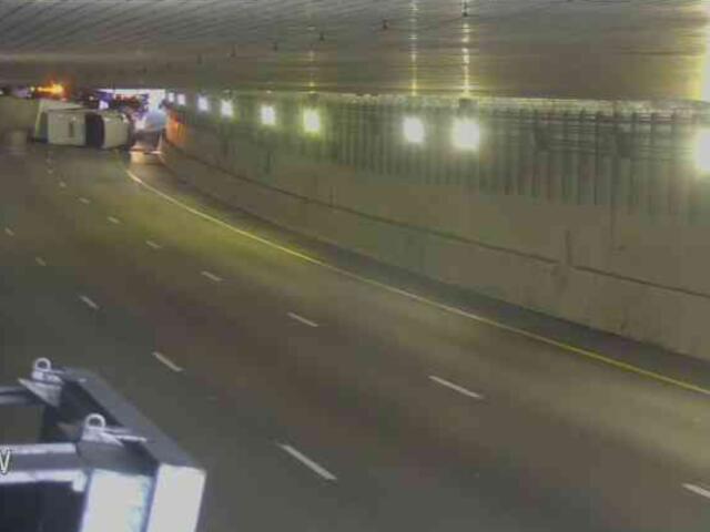 Northbound I-71 reopens at Lytle Tunnel after semi overturns, leaks fluids