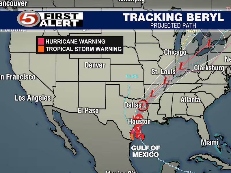 Remnants of Beryl Expected to Impact NCWV