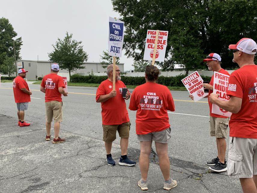Winston-Salem AT&T union workers strike after union files unfair labor ...
