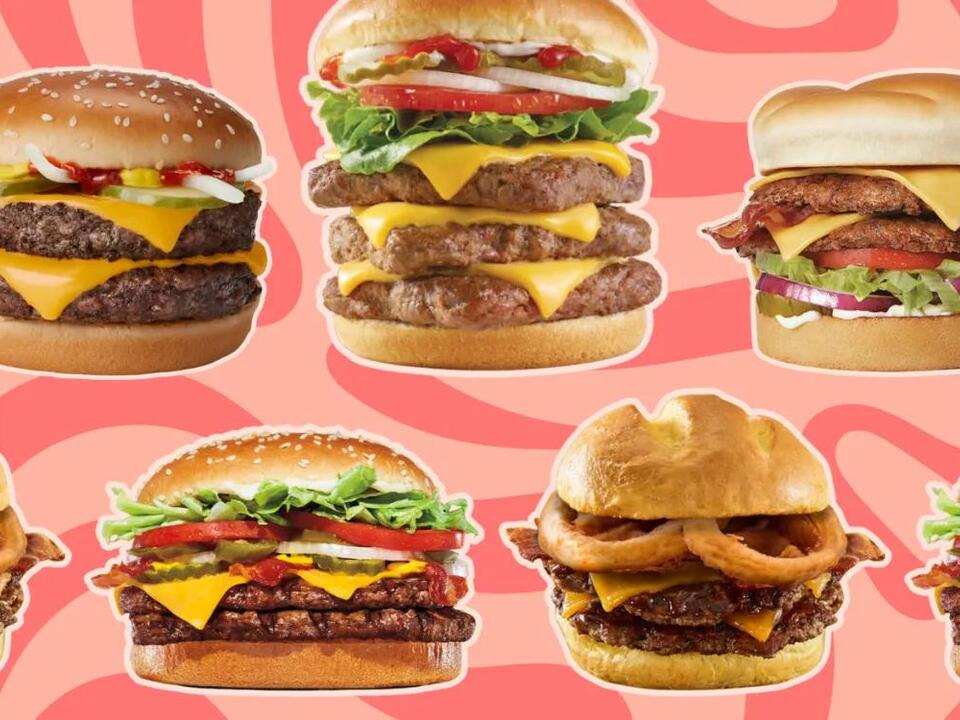 25 Popular Fast-Food Burgers, Ranked by Calories