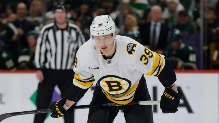 Bruins’ Morgan Geekie leaves game vs. Rangers to attend to family ...