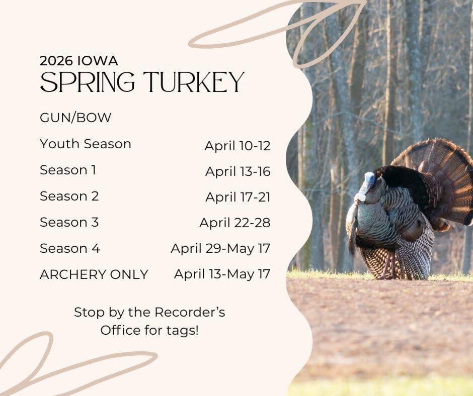 Iowa 2026 spring turkey hunting season dates announced - NewsBreak