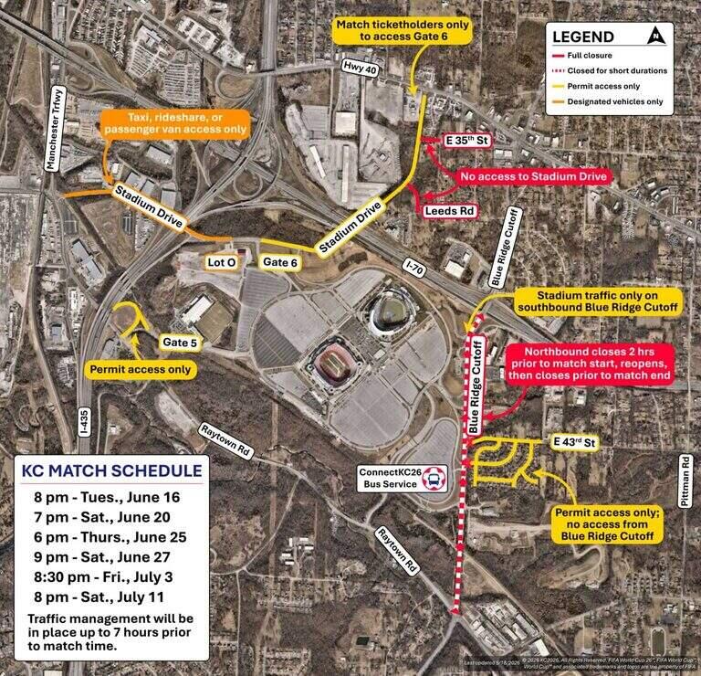 Kansas City Drivers Brace for Weeks of World Cup Road Closures, Adding ...