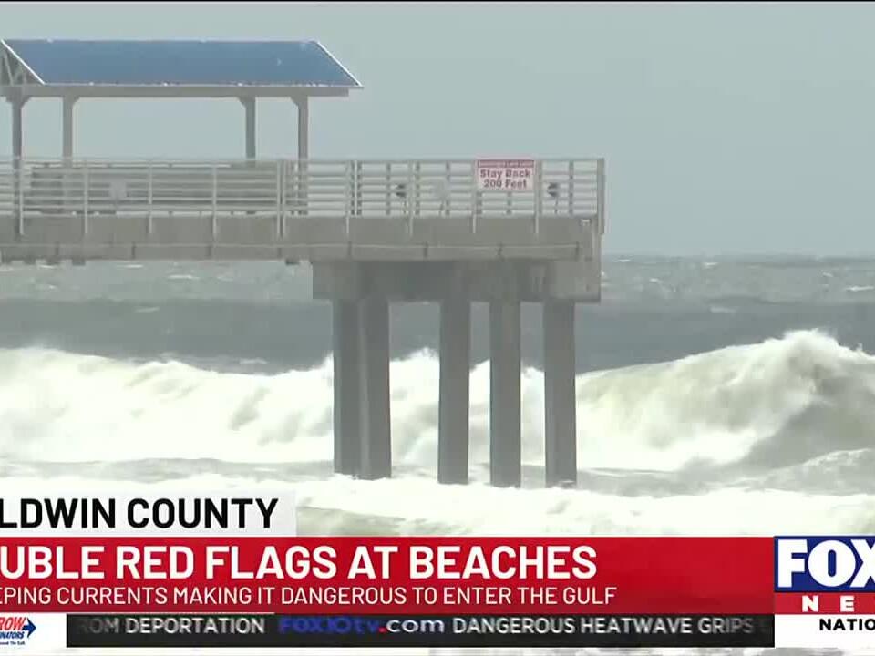 Double red flags in Orange Beach