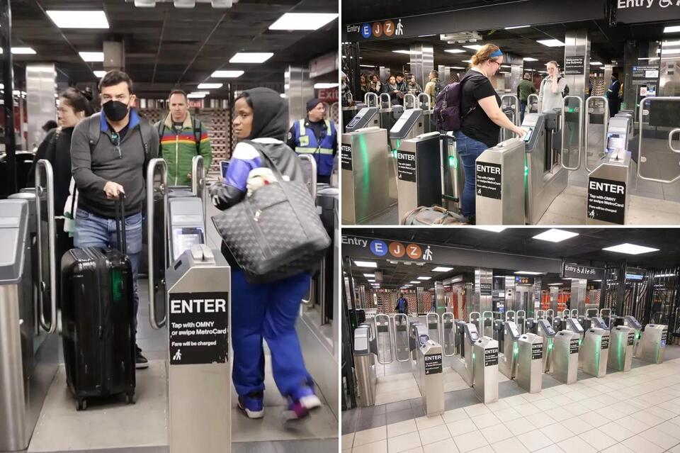 MTA tests out new subway gates designed to keep fare-jumpers out ...