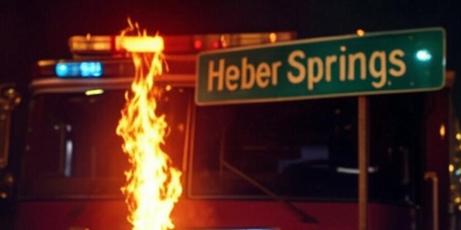 Photos Show Devastating House Fire In Heber Springs As Firefighters ...