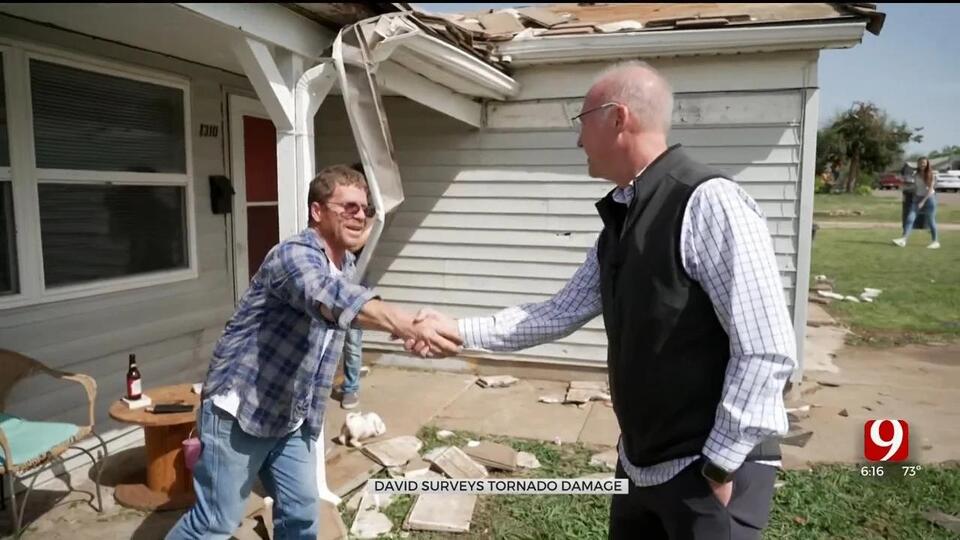 'You Saved Our Lives': David Payne Surveys Tornado Damage In Shawnee ...