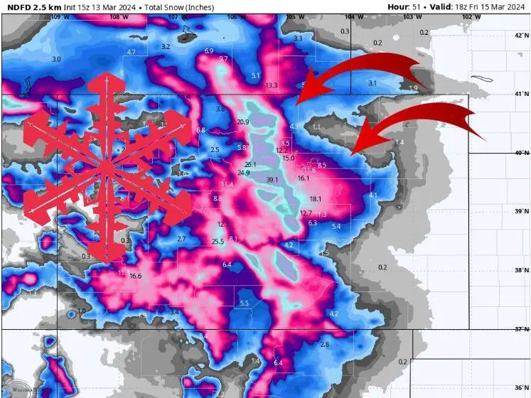 SnowBrains Forecast: Major Storm for Front Range as Colorado Low Spins Up