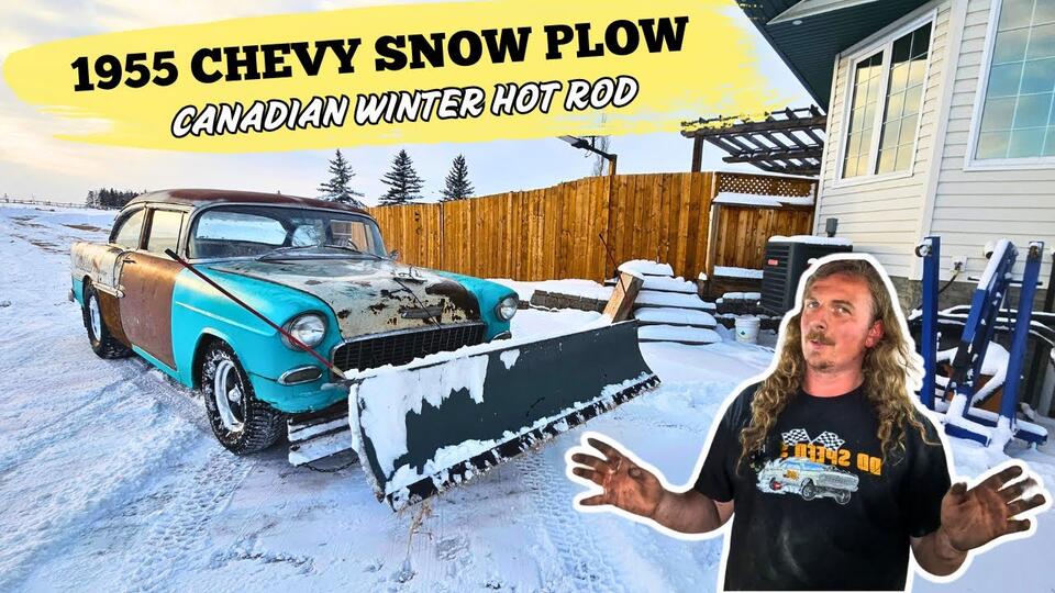 DISRESPECTFUL OR AWESOME?! DD’s Speed Shop 1955 Chevy Snow Plow Gets ...