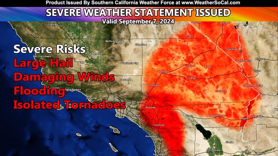 Severe Weather Statement: Southern California Mountain, Desert, and ...