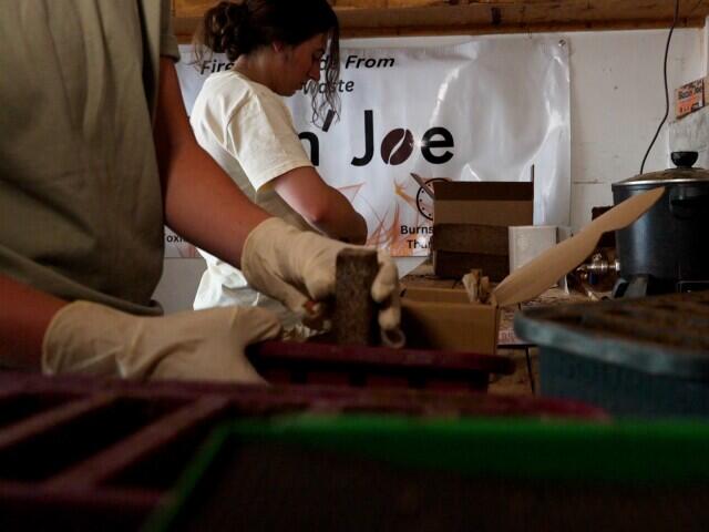 Blazin' Joe: CO company turns coffee waste into eco-friendly fire logs ...