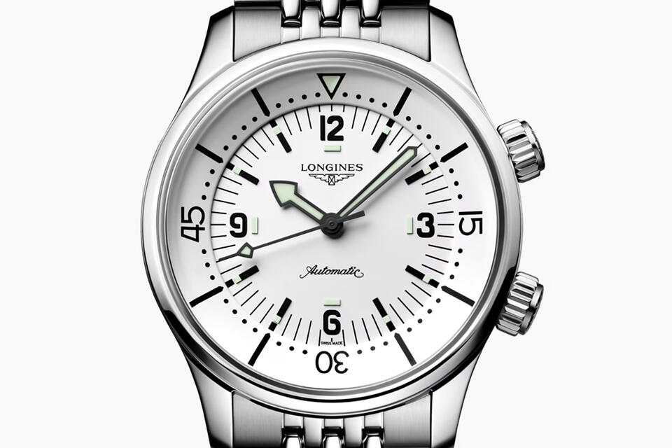 Longines Revamps the Iconic Legend Diver with a Sleek White Dial for ...
