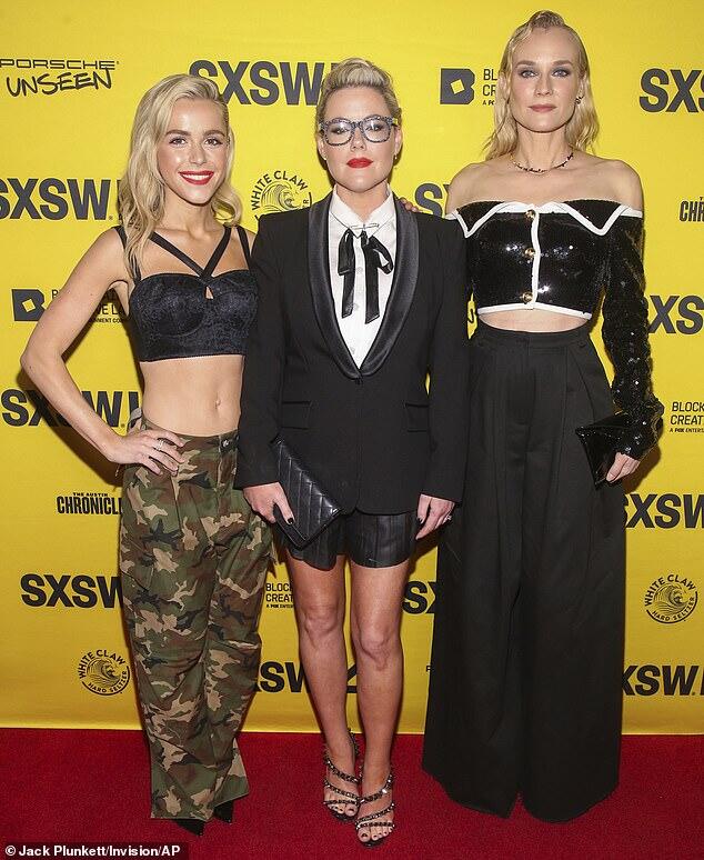 Diane Kruger and Kiernan Shipka flash their midriffs in crop tops as ...