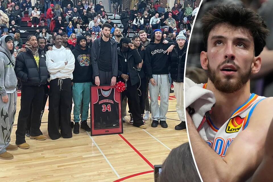 Thunder teammates show up en masse for Chet Holmgren’s high school ...