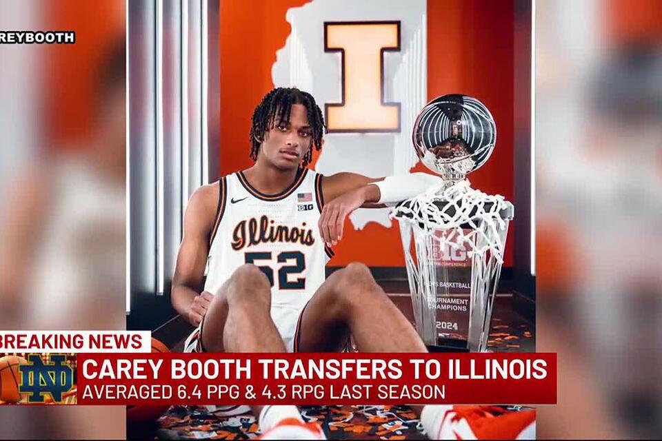 Former Notre Dame forward Carey Booth transferring to Illinois - NewsBreak