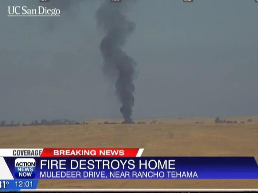 Crews respond to fully-involved structure fire near Rancho Tehama Reserve