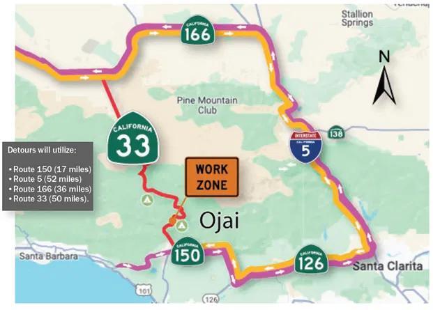 Multiple Extended Weekend Full Closures on State Route 33 at North Fork ...