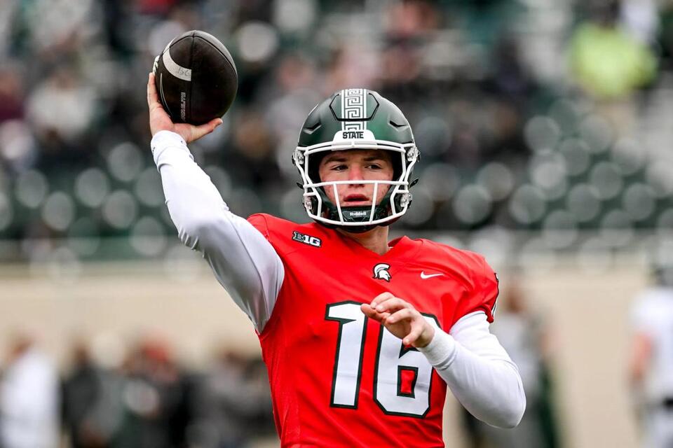 Michigan State football loses second quarterback to transfer portal ...